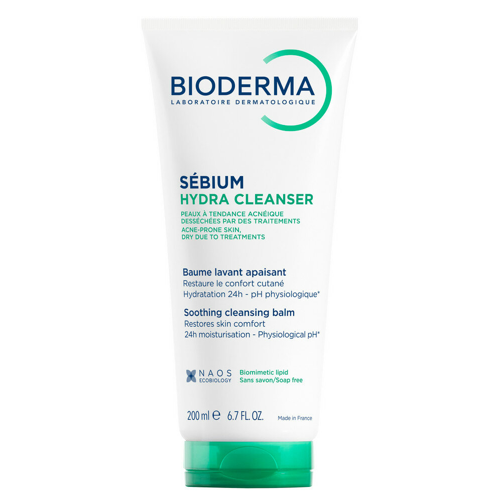Биодерма себиум гидра Успокаивающий очищающий бальзам, 200 мл / BIODERMA Sebium Hydra-Cleanser