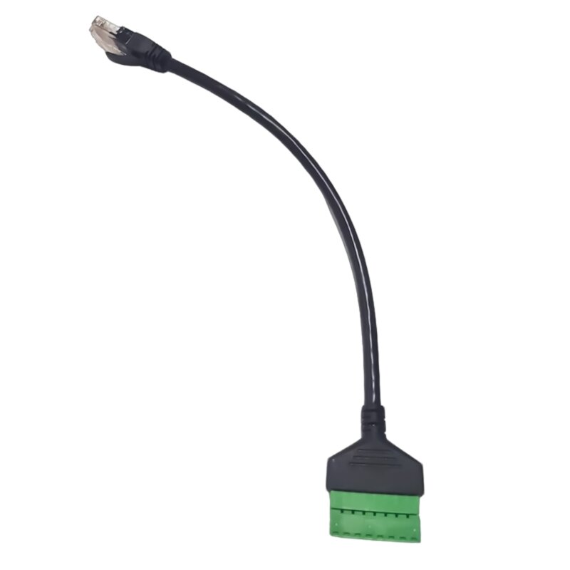 RJ45 к Винтовым Клеммам Блок 8P Разъемов Ethernet RJ45 Штекерная Кристаллическая Головка к 8-контактным Винтовым Клеммам Сетевой Адаптер