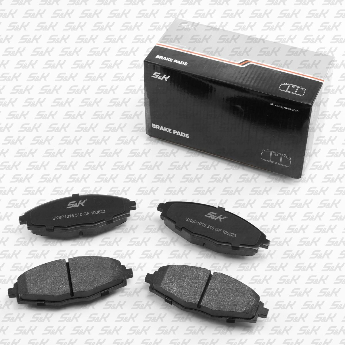 Колодки тормозные передние для Шевроле Ланос, Спарк Дэу 1997-, Матиз 1998-, Нексия Чери QQ Chevrolet Lanos, Spark, Daewoo Lanos Matiz Nexia Chery Артикул SKBP1015 производителя S&K