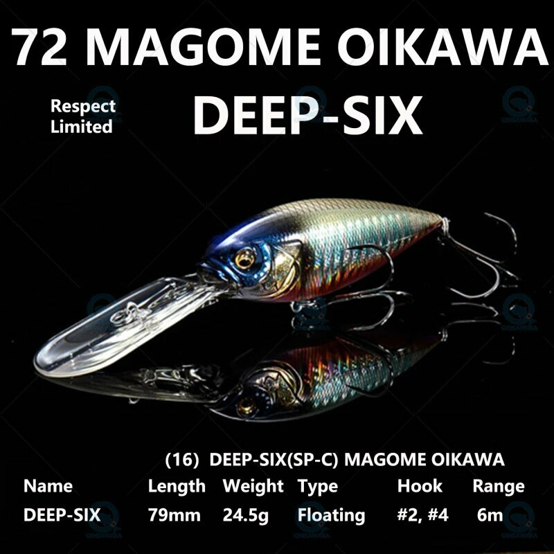 Megabass Respect 72 MAGOME OIKAWA /69 YMC JAPAN Bass OneTen Jr LBO DOG-X POPX 72 MAGOME OIKAWA, 72-16 DEEP-SIX