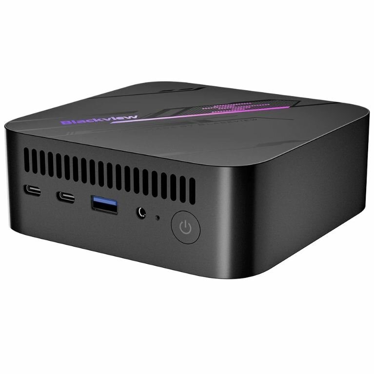 Мини-ПК Blackview MP100 (MP100/R5825U/16+1TB) черный - AMD Ryzen 7 5825U, ядра: 8 x 2 ГГц, 16 Гб DDR4, Radeon Radeon 680M, SSD 1024 ГБ, Windows 11 Pro