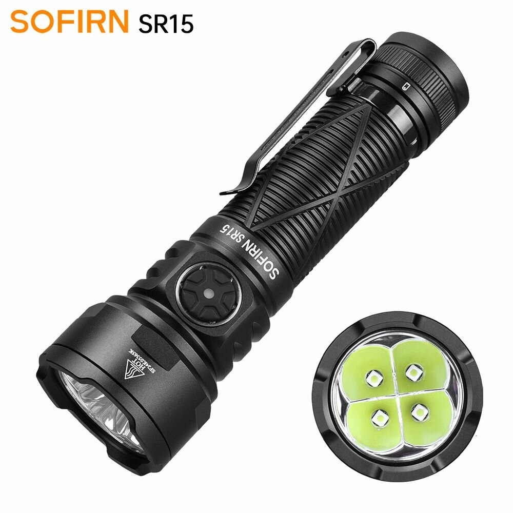 Sofirn SR15 4500lm это универсальный фонарик,