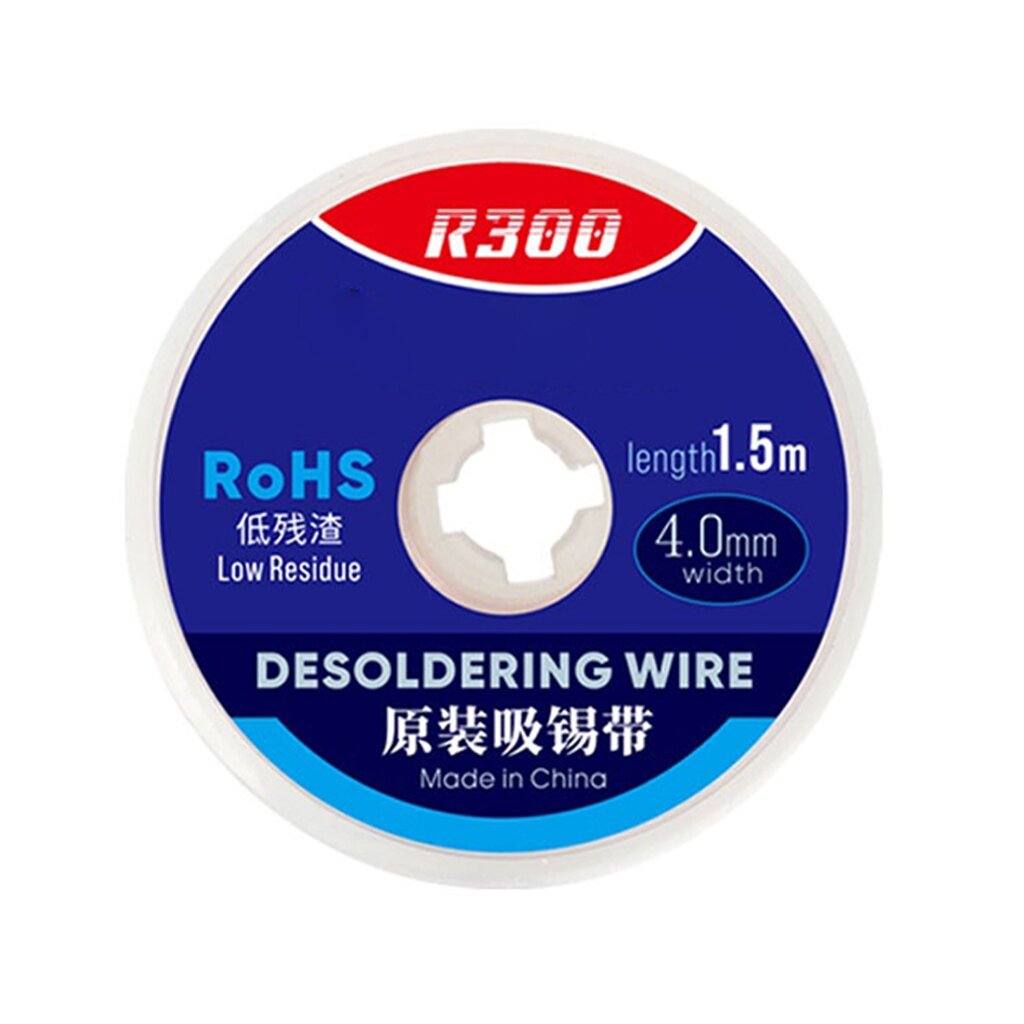 Запчасти для телефонов, Лента, впитывающая олово R300, адсорбция без остатка, быстрая очистка паяных соединений-4,0 мм