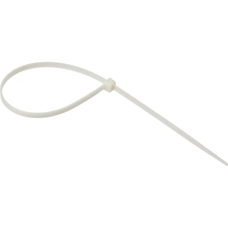 Хомут стяжка нейлоновая морозостойкая TOPFORT 5х300 белый 100 шт/уп 2097672
