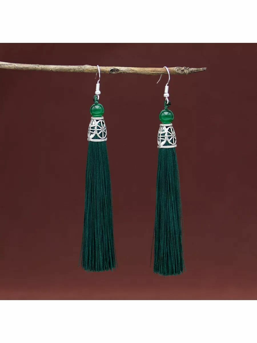 Серьги, искусственный камень