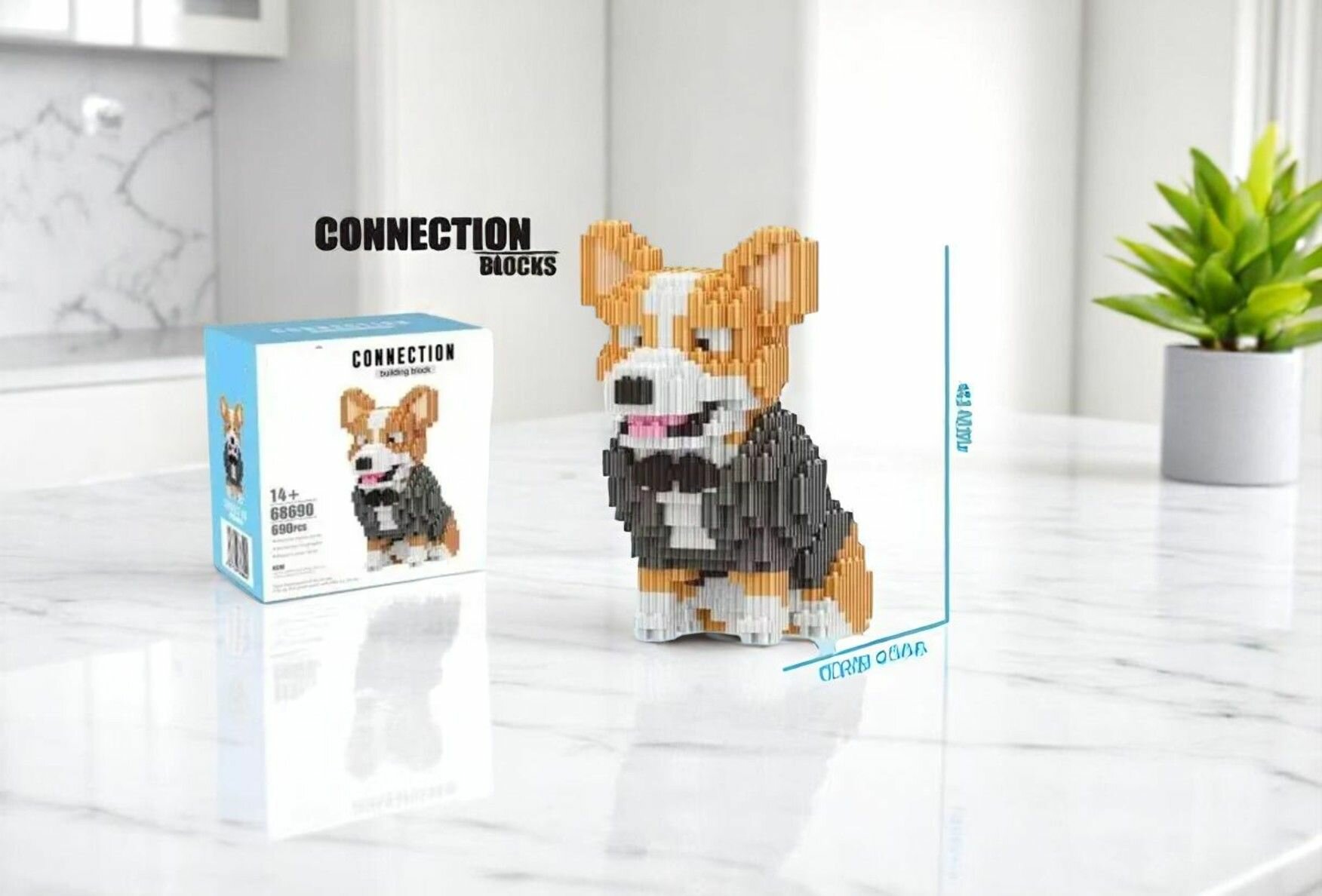 3D конструктор: Домашние питомцы 68690, 690 дет YZ