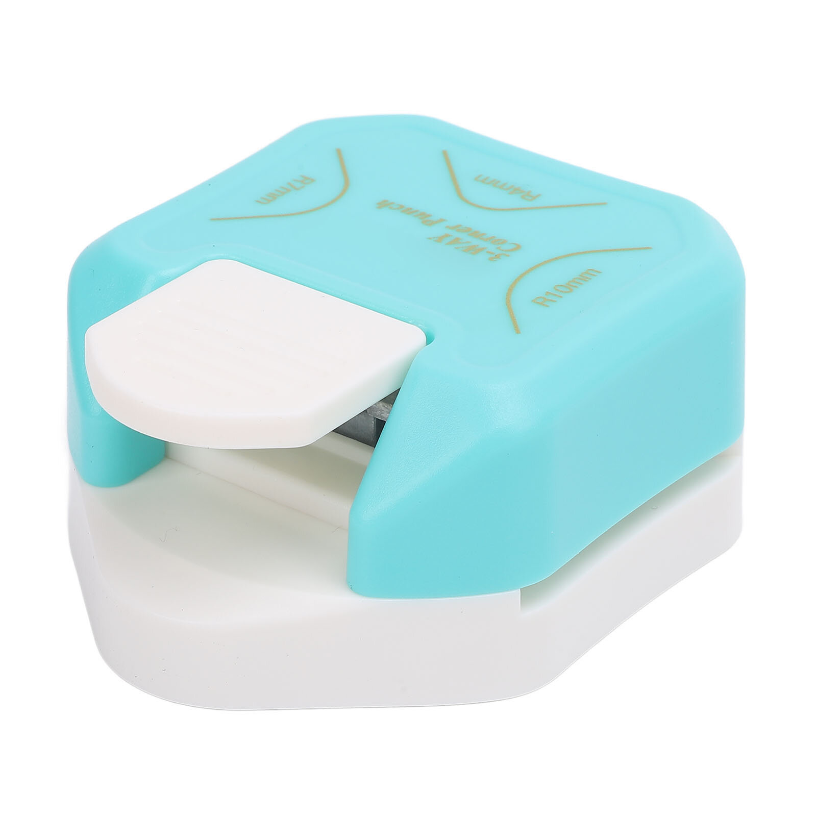 Голубой угловой дырокол для бумаги, R4, R7, R10 мм