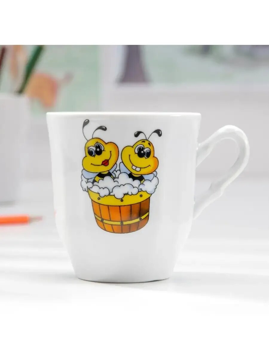Кружка "Пчёлы", 250 мл, фарфор