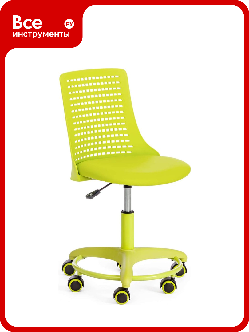 Детское кресло Tetchair Kiddy кож/зам, салатовый 20515, Модель поставляется в разобранном виде