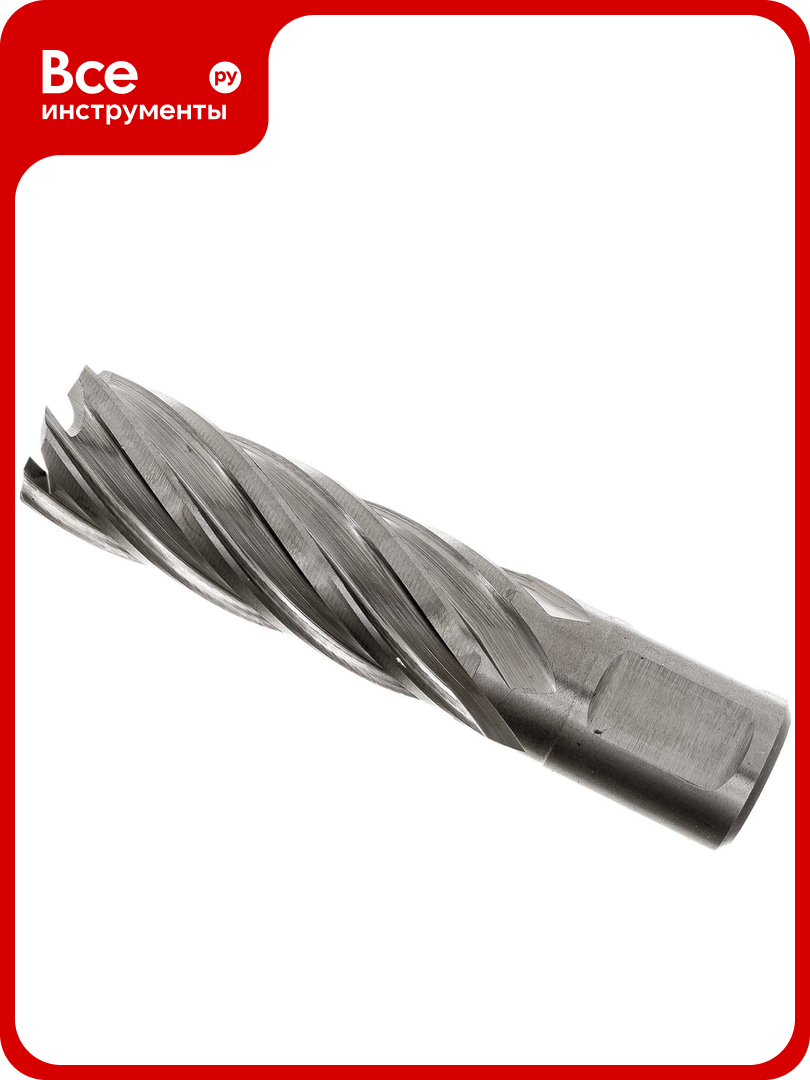 Сверло кольцевое (19х55 мм; HSS; Weldon 19) EUROBOOR HCL.190, для магнитных станков, латунный, 102×6, 35 мм