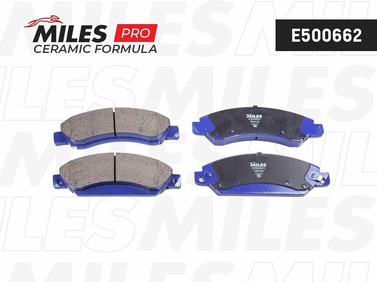 MILES Колодки тормозные передние (Смесь CERAMIC серия PRO) CADILLAC ESCALADE/CHEVROLET TAHOE 06- E500662