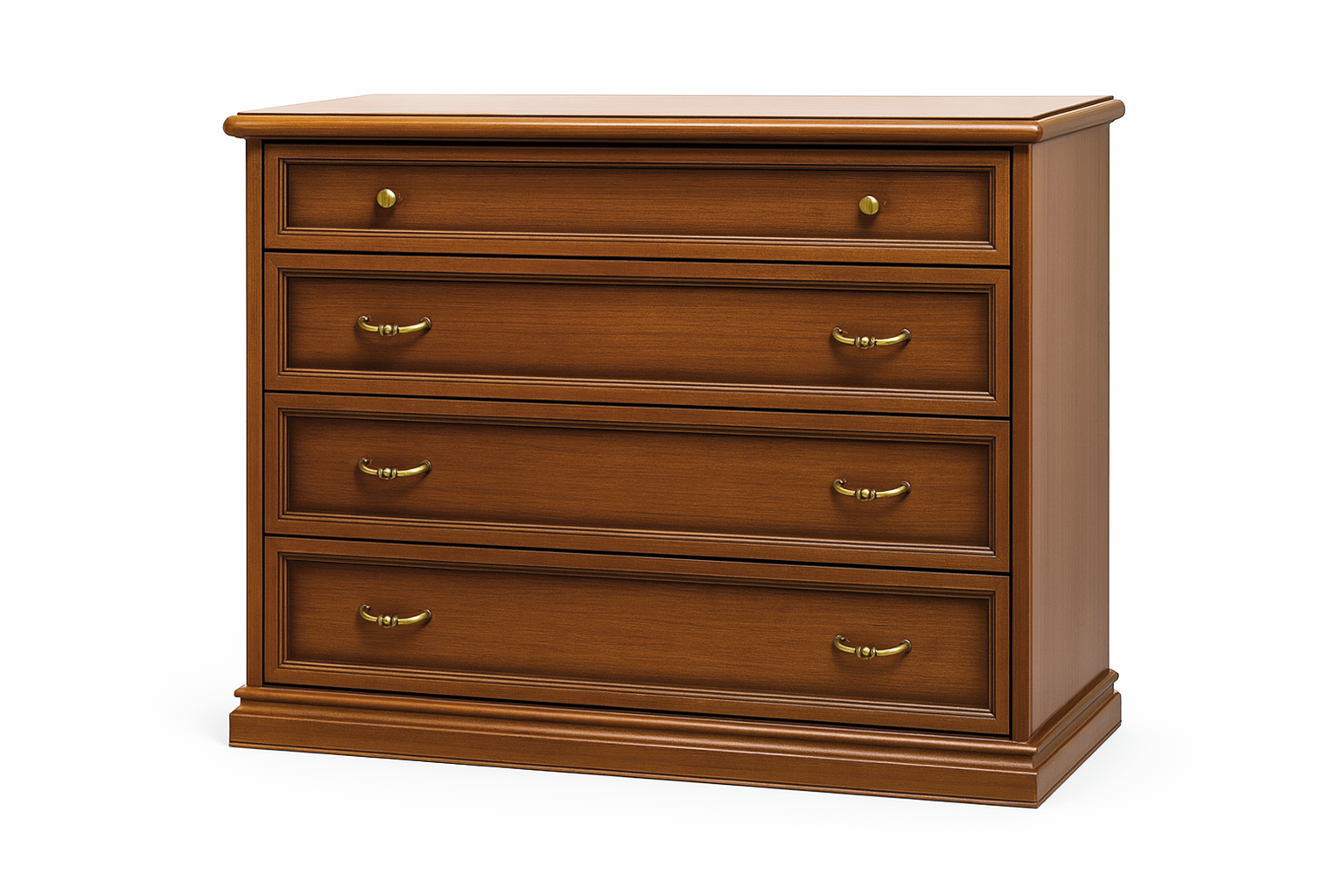 Комод низкий Camelgroup Nostalgia, с 4-мя ящиками, цвет орех