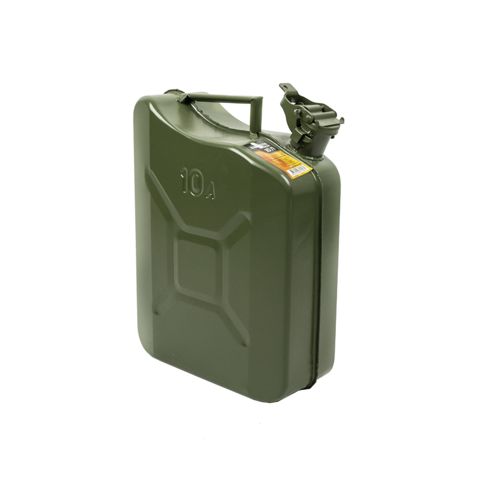 Канистра ФОРТ КС-10, сталь, 10л, одноемкостная, вертикальная, герметичная, зелёная