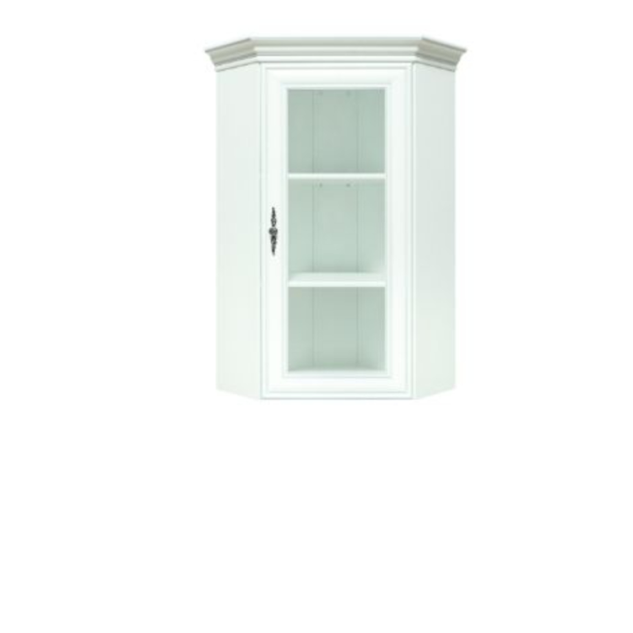 Витрина угловая БРВ-Мебель Кентаки NADN 1W белая ш. 58 см, в. 107,5 см, г. 58 см