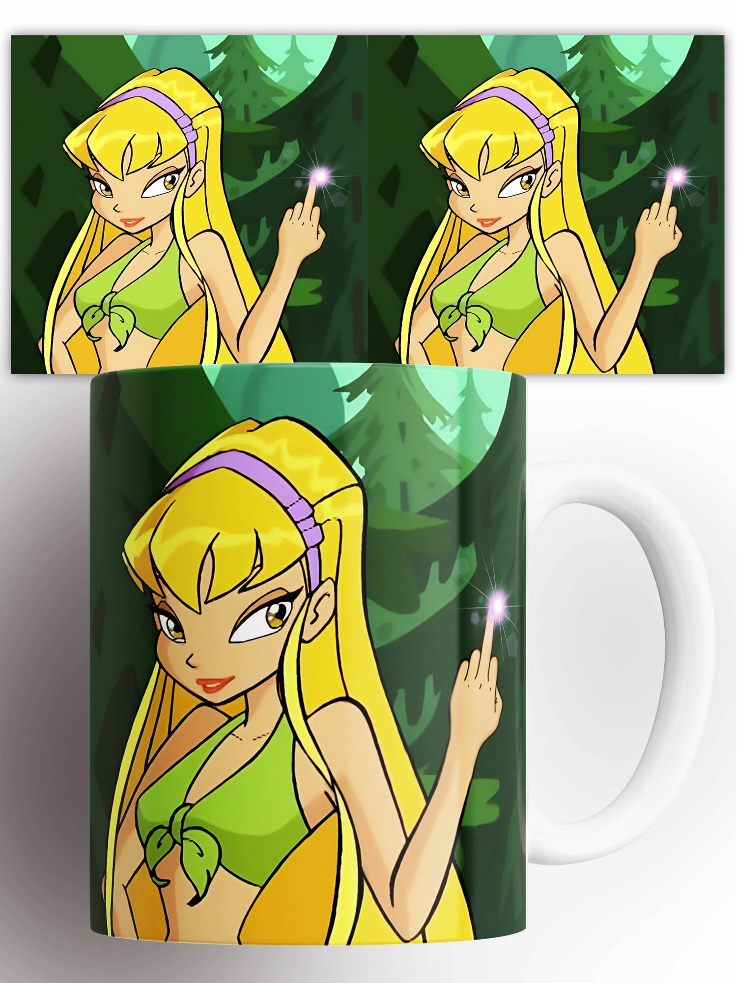 Кружка с принтом прикол Винкс Стелла Winx 330 мл