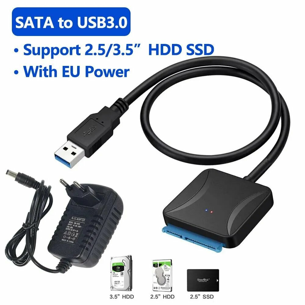 USB 3.0 для Sata жесткий диск простой кабель питания 3,5 дюйма 2,5 дюйм