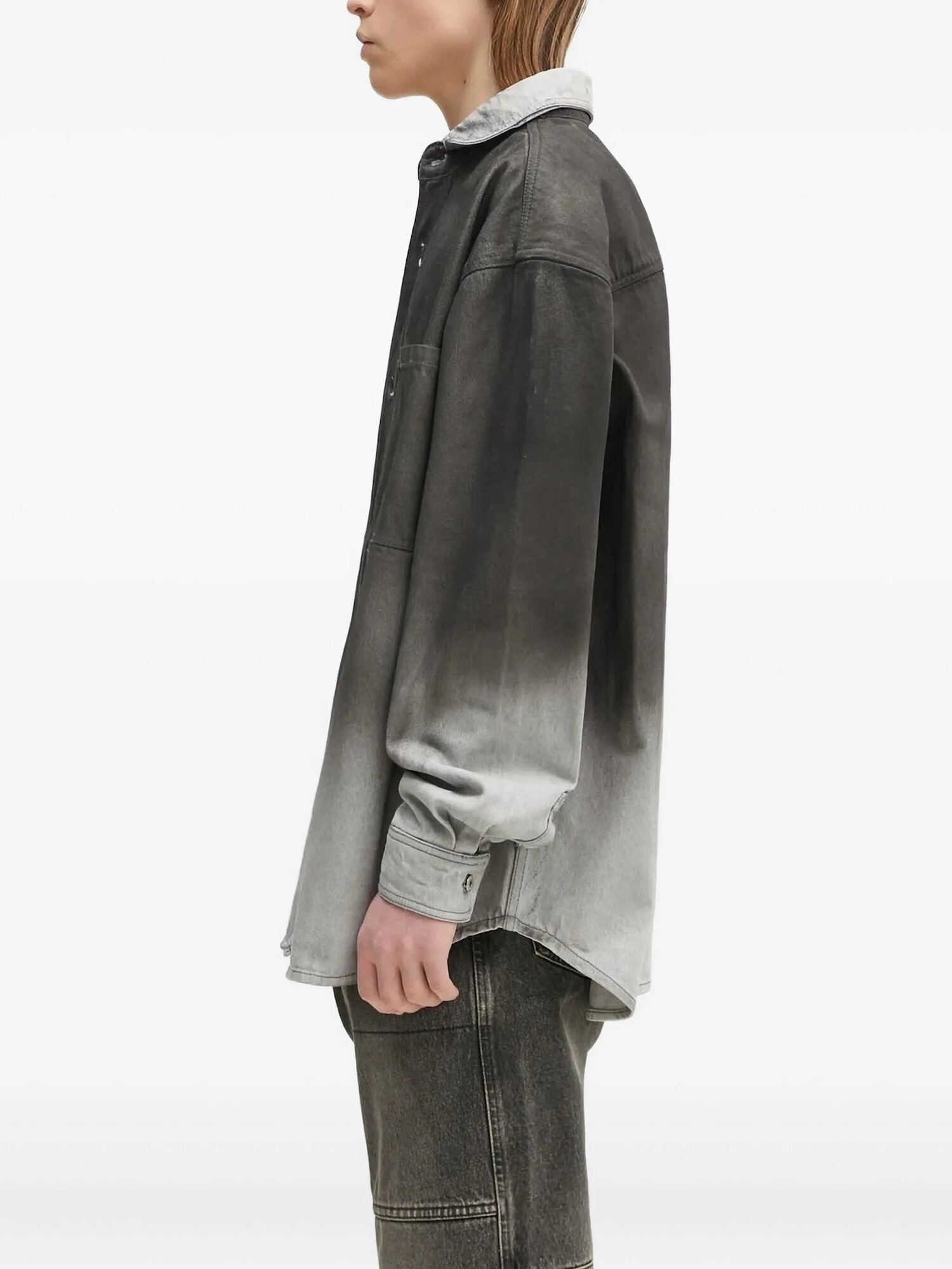 Рубашка MARCELO BURLON, размер S, серый — фото 1