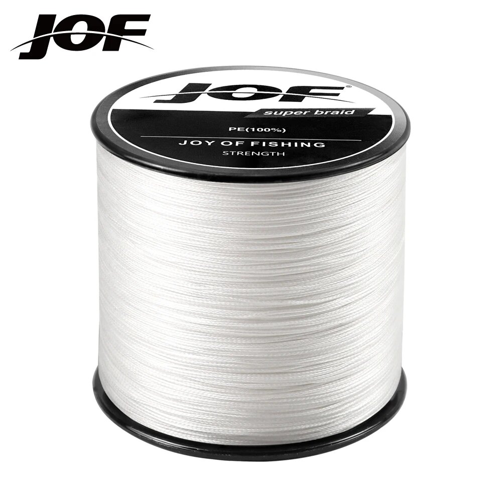 Плетеная леска JOF Super Braid, Белый, 300M