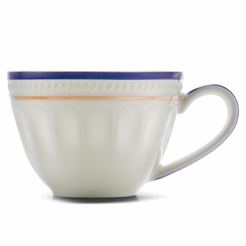 Чашка. Объединение "гжель". Чашка кофейная "Афина" (золотой мистраль), v-100 мл, 24-х каратное золото, костяной фарфор