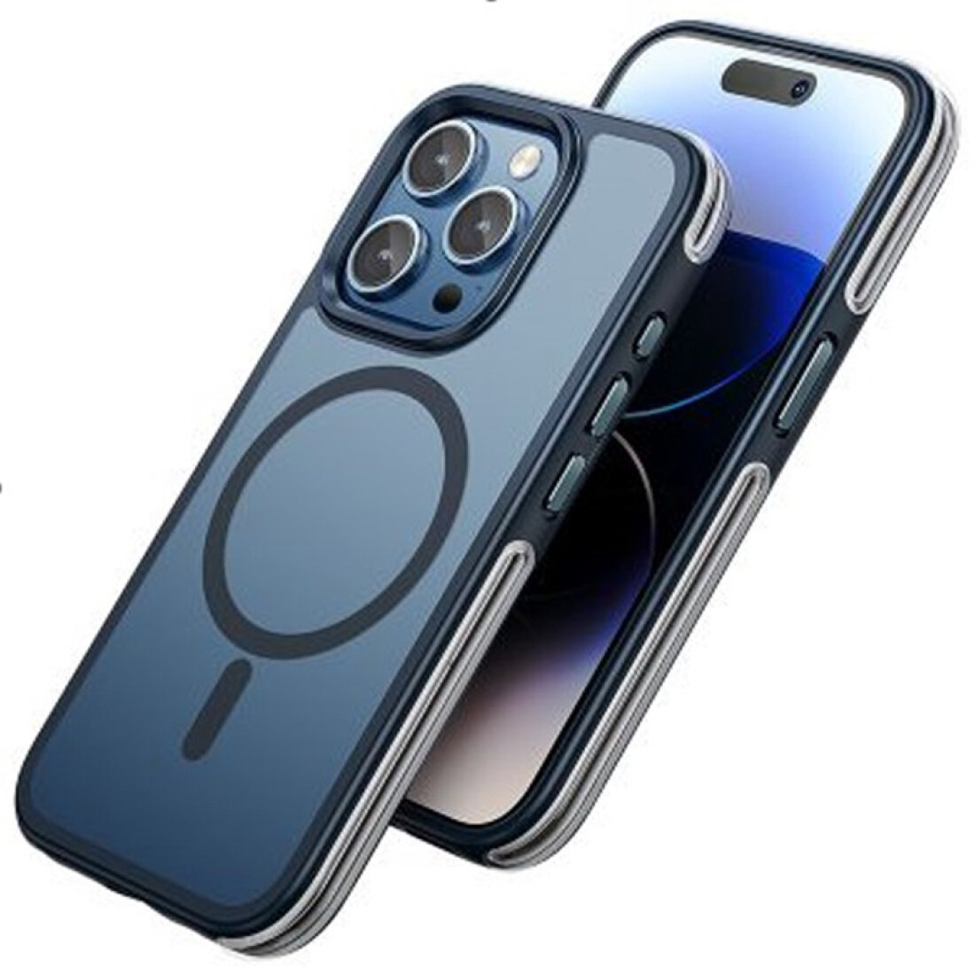 Чехол для iPhone 15 Pro, PC+TPU, Магнитный (MagSafe), AS5, HOCO, синий