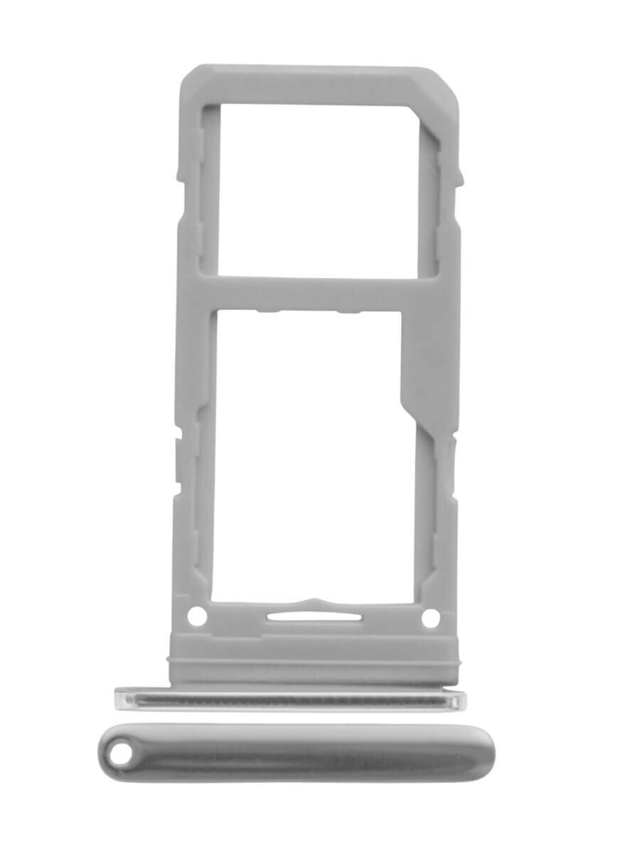 SIM-держатель (лоток) для Samsung Galaxy S8, S8+ (Dual SIM) Серебристый