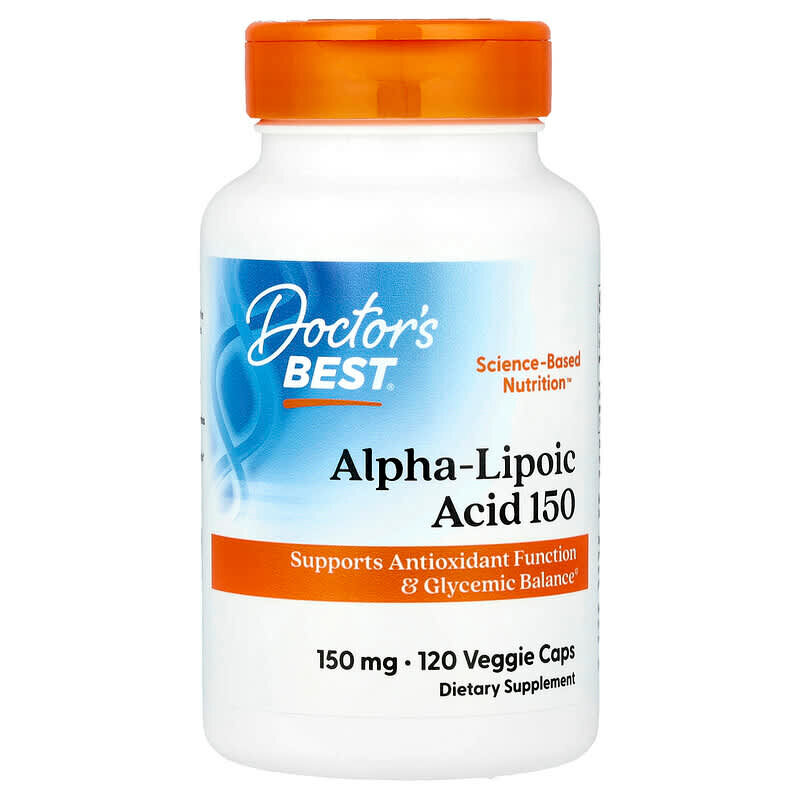 Капсулы Doctor's Best Alpha-Lipoic acid 150, 150 мг, 120 шт.