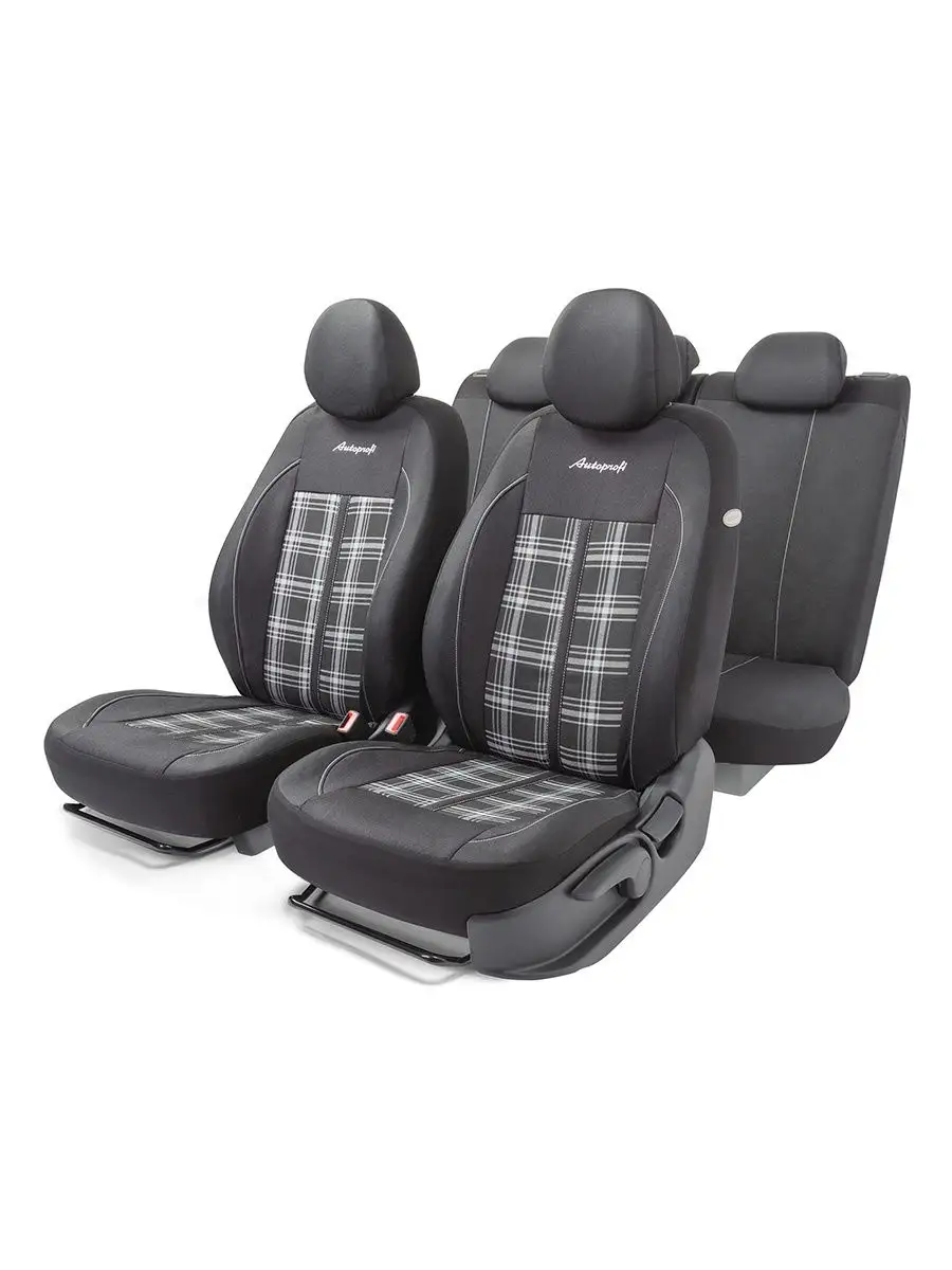 Комплект чехлов на сиденья Polo GTi, материал жаккард GTI-1102 BK/GY