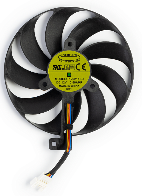 Вентилятор для видеокарты Asus Strix RTX2070, RTX2080, 4Pin, 87mm, S 32mm, T129215SU, №1