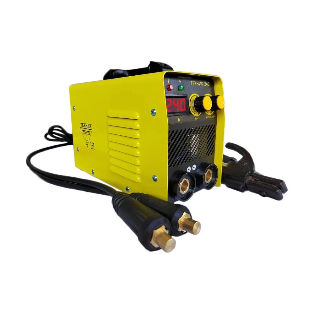 Инвертор ТД Техник Техник-240 ЦТ, форсаж дуги, 35-50 каб. соед. держак , масса, кабель 240А