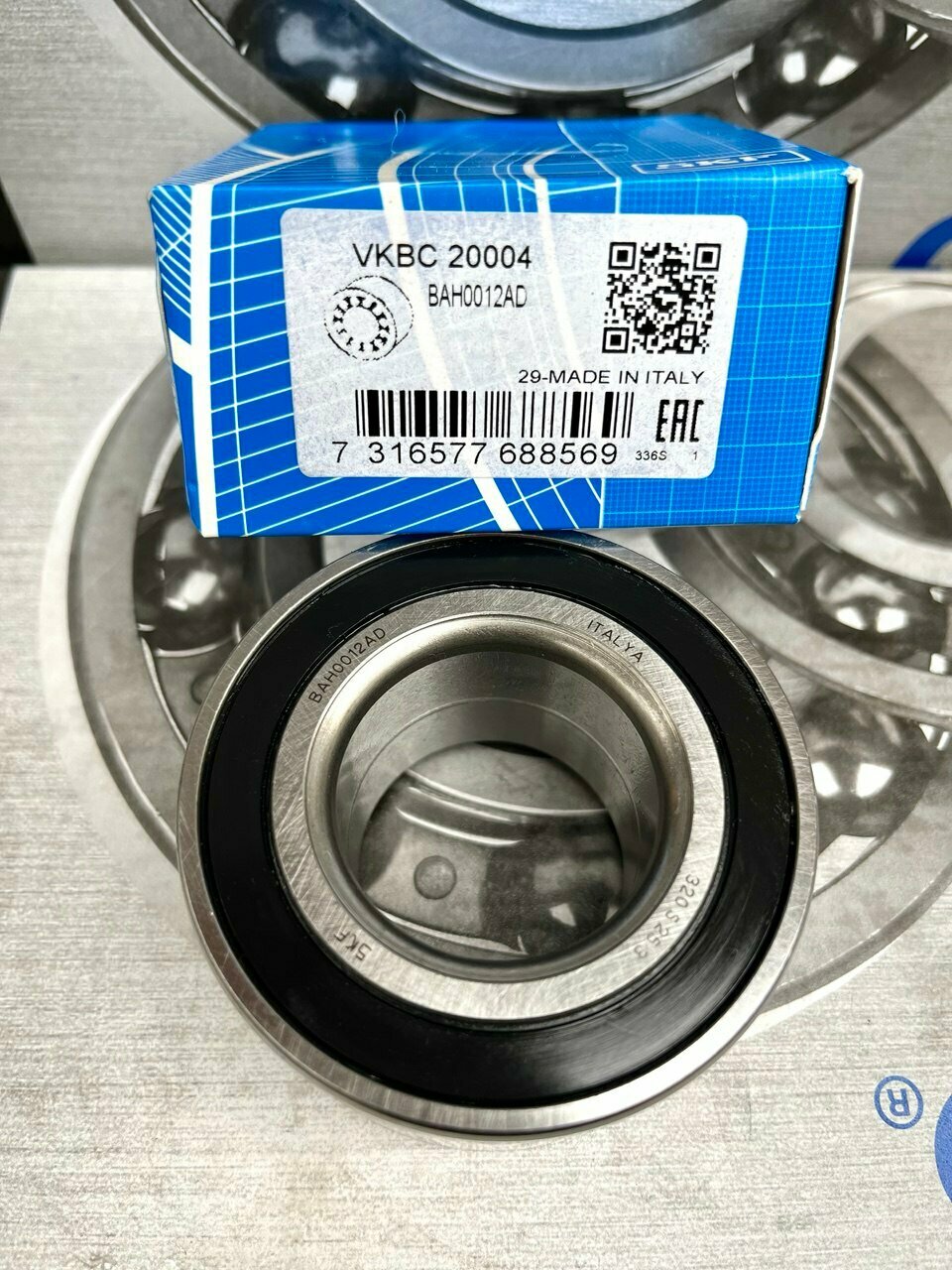 Подшипник передней ступицы 256908 (усиленный) без АБС- рено логан, ларгус 1.4-1.6 (с 2010) лада веста , XRAY , SKF BAH-0012AD , VKBC 20004 , 35x72x37