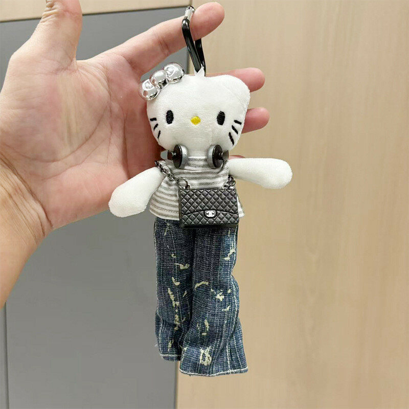 Plush long leg keychain plush toy for kids and teen accessories