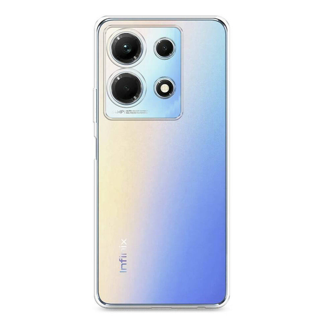 Чехол силиконовый для Infinix Note 30 (4G/5G), с защитой камеры, X-CASE, прозрачный