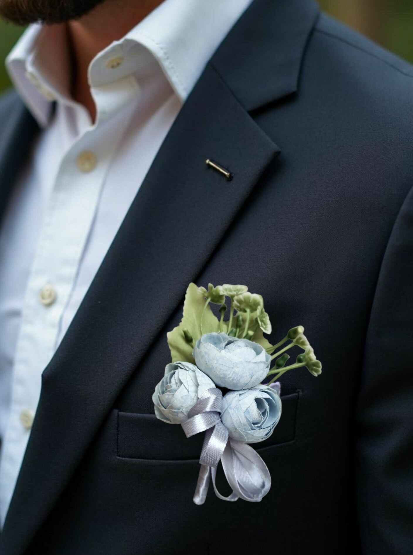 Бутоньерка для жениха или свидетеля