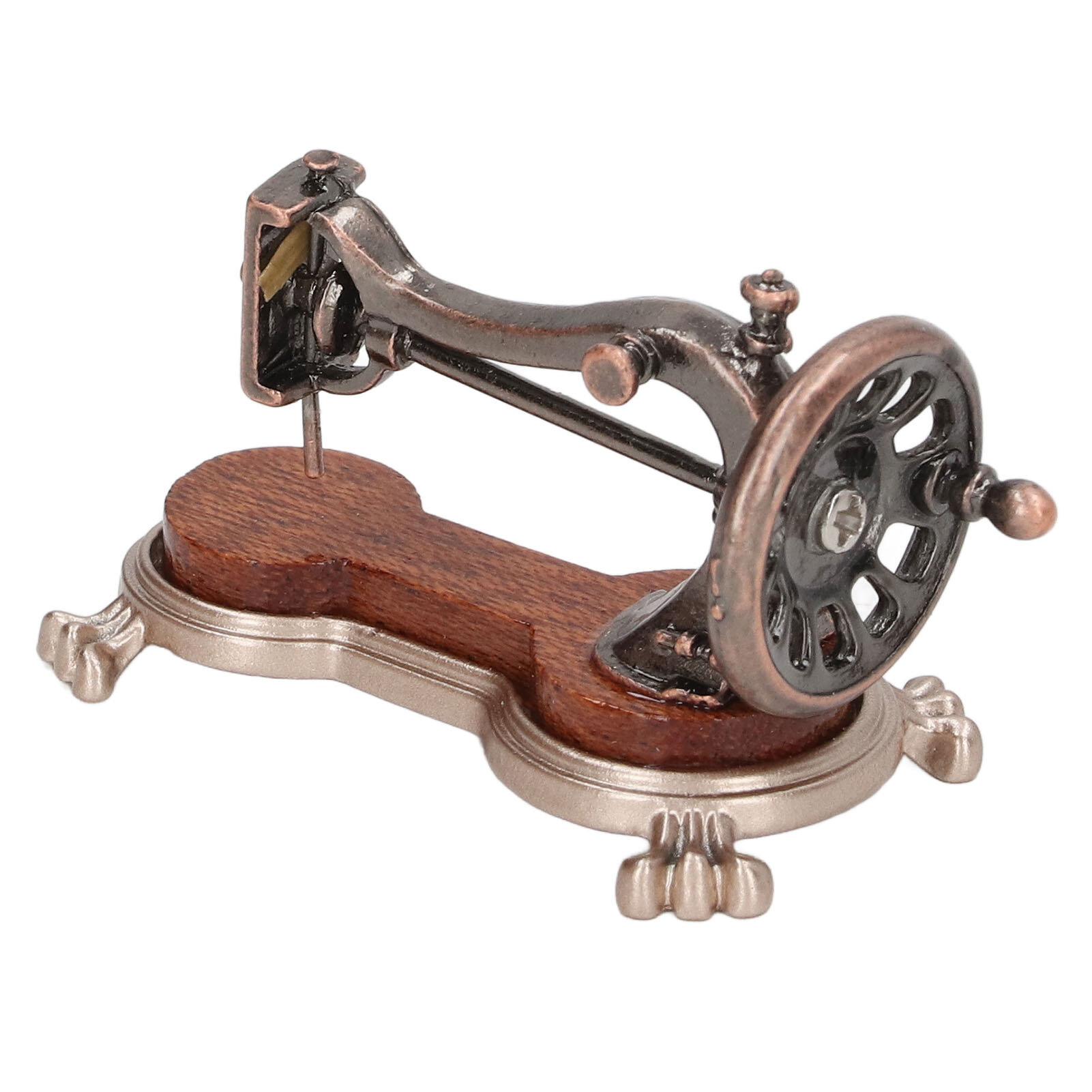 Dollhouse Sewing Machine for Kids Mini Portable Real Cute Metal Miniature Hand 1:12
