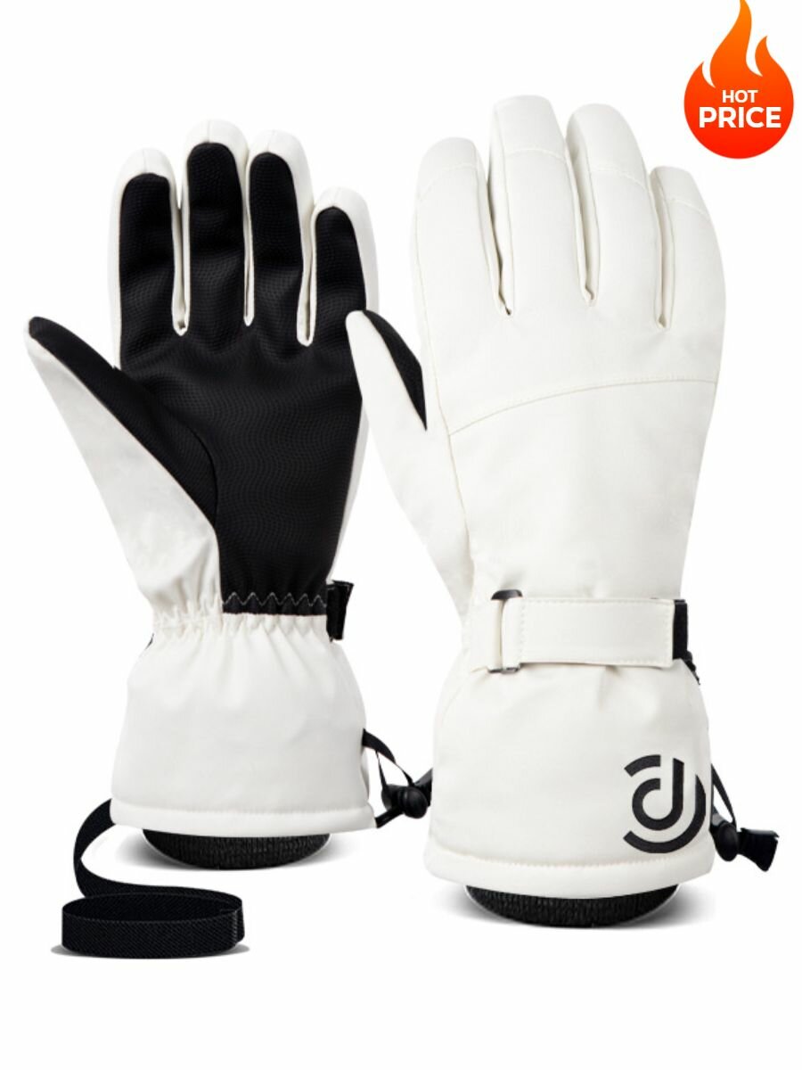 Теплые зимние перчатки для катания на лыжах, мужские и женские