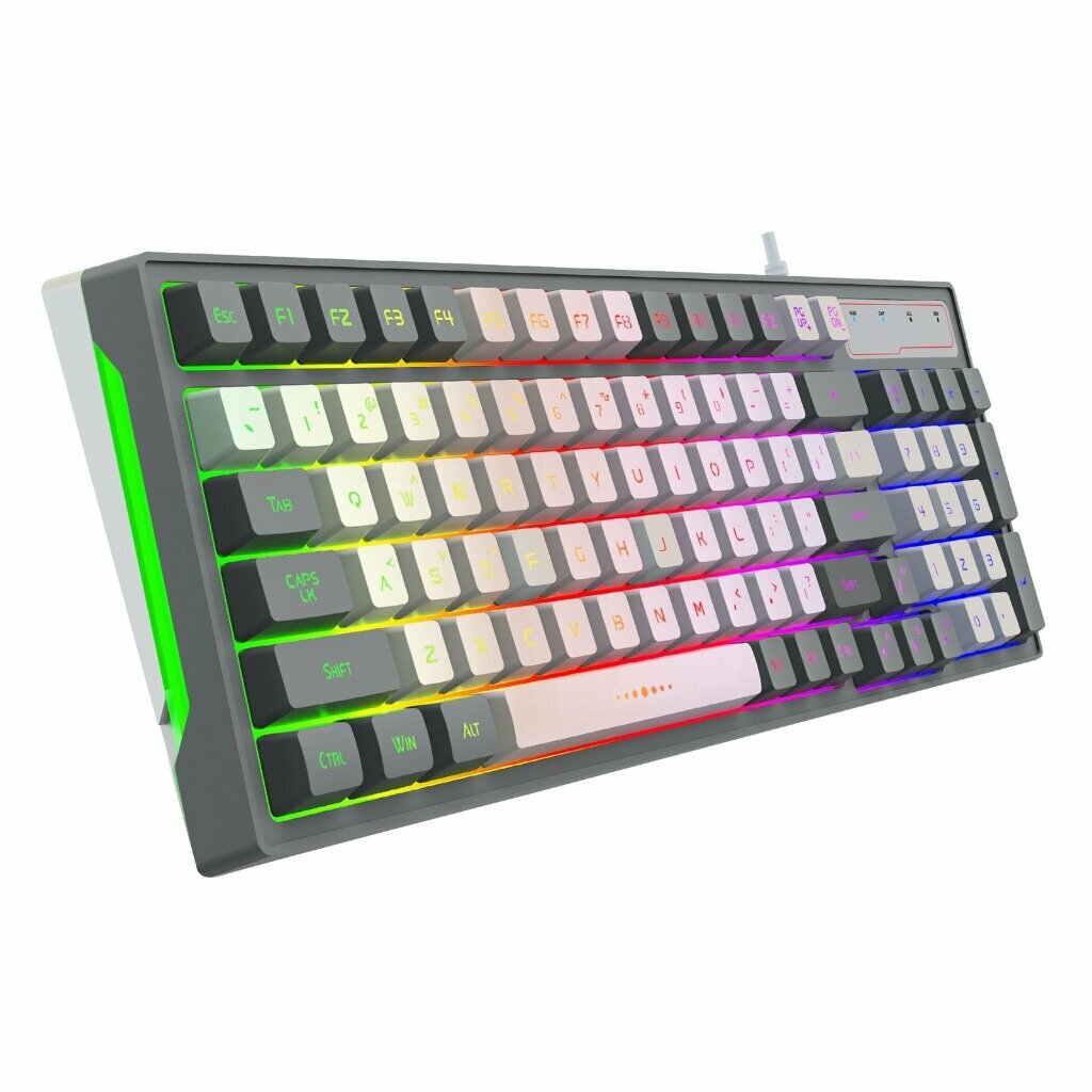 V600 96 клавиш мембраны клавиатура задним числом две цветовые литья клавиатуры USB -шнурные игры