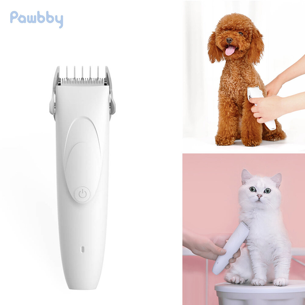 Xiaomi Pawbby Pet Shaver MG-HC001 Белый ABS 2000mAh 5W DC 5V 1A 1.5m USB Cable 4h Charging Time 190g 17.5*4.4*3.5cm Pet Supplies