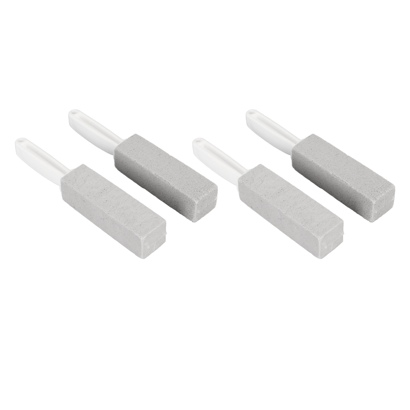 4Pcs Pumice Stone Toilet Brush Long Handle Easy Stain Removal Safe Durable Stick for Bathroom Sinks Bathtubs