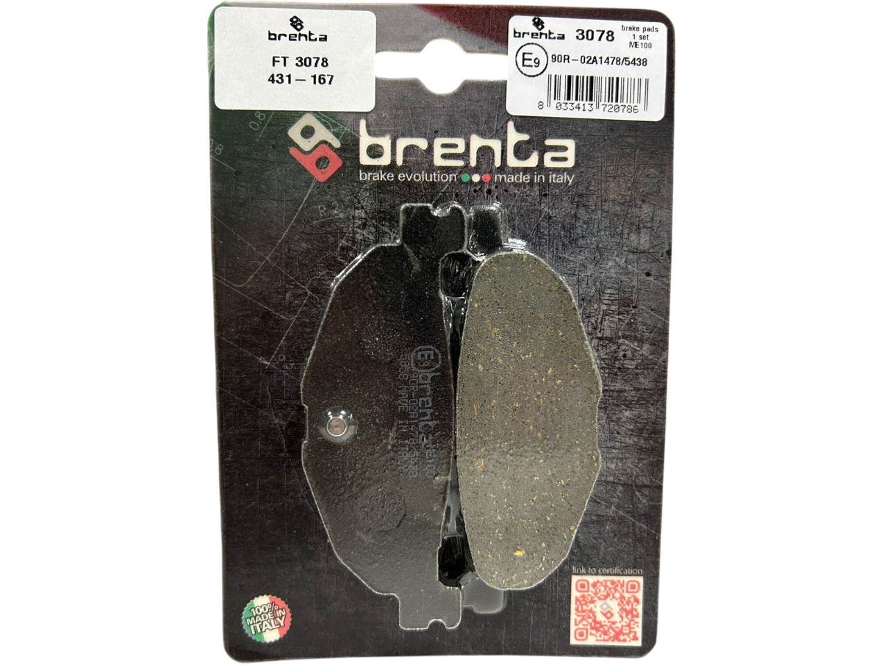 Тормозные колодки Brenta BR3078 (FT3078)