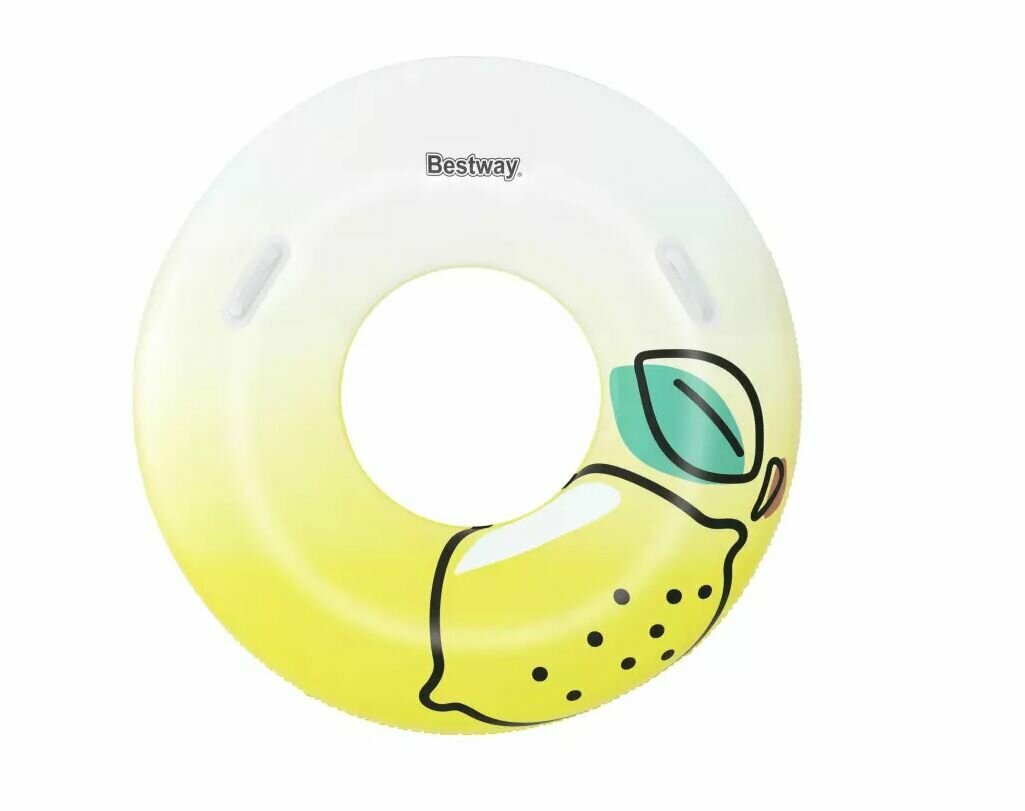 Надувной круг Bestway "Лимон" 36448, 1.14м, до 100кг, от 12 лет