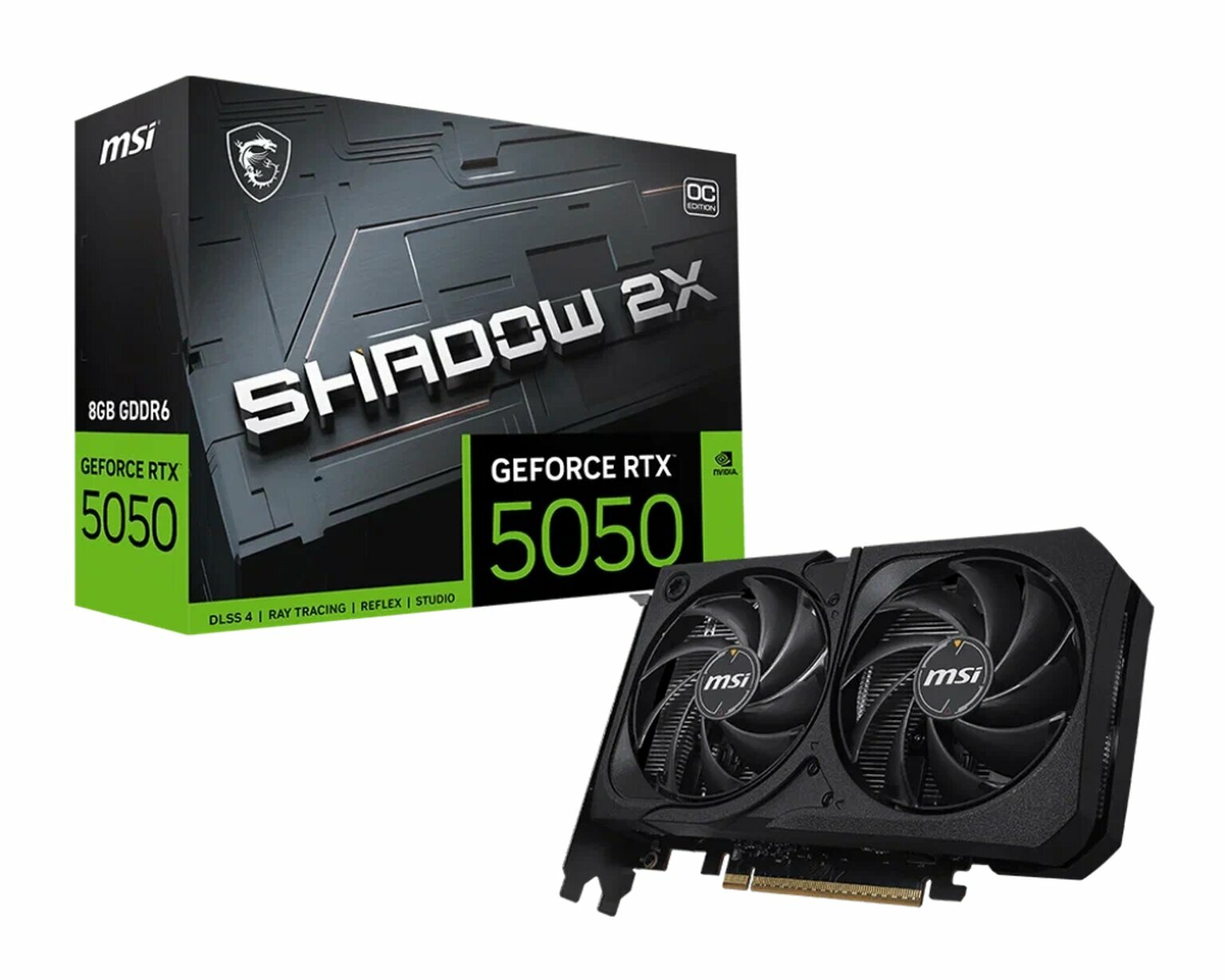 Видеокарта MSI GeForce RTX 5050 SHADOW 2X OC 8GB (G5050-8S2C)
