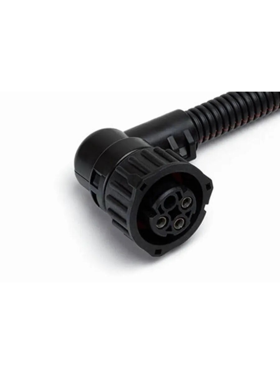 Разъем байонет (розетка)3 контакта с угловым адаптером