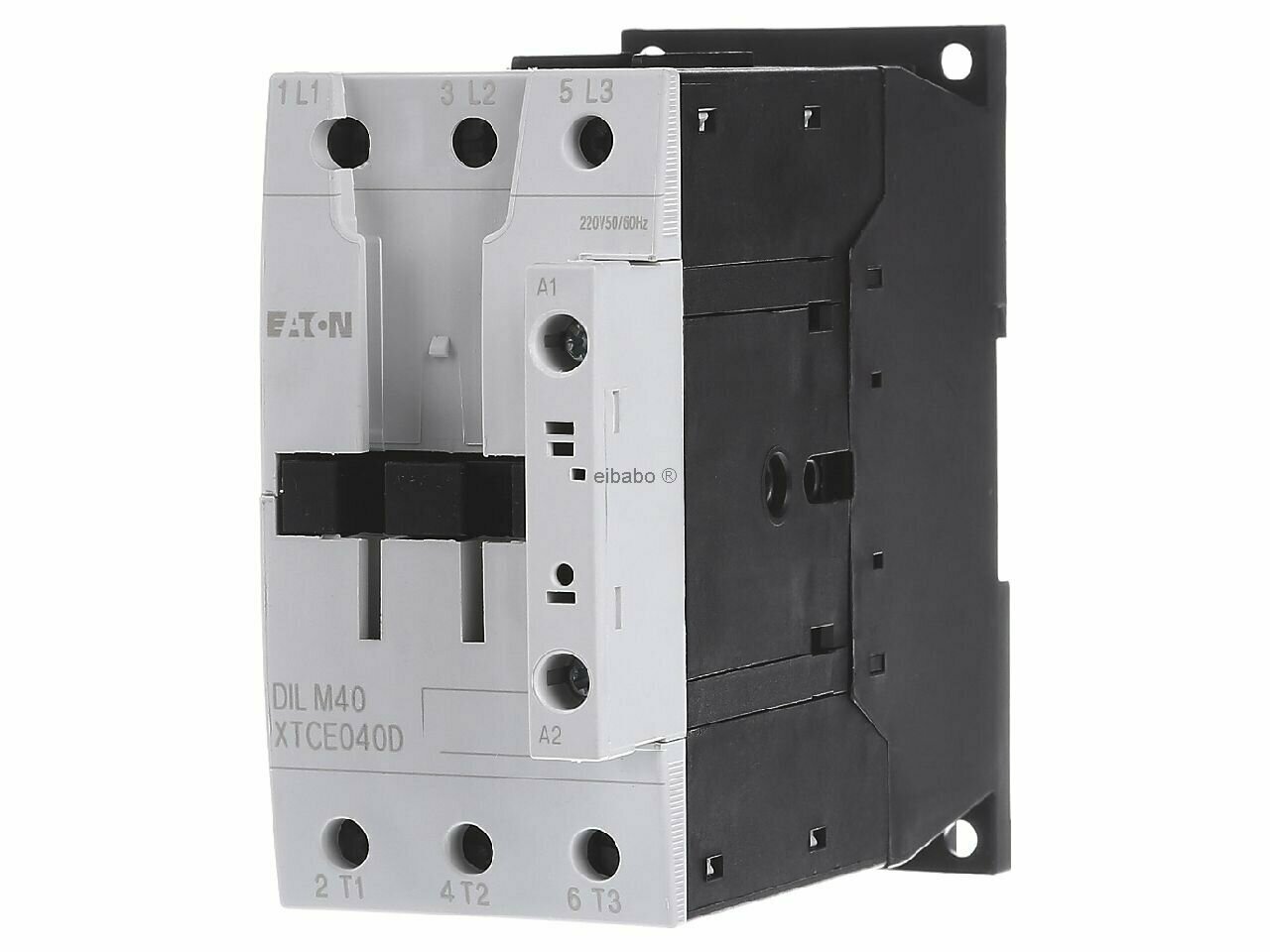 Контактор магнитный Eaton DILM40 40А 220В AC 3 полюса монтаж винтовой мощность 9 кВт для электродвигателя