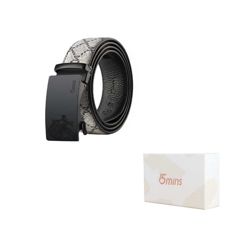 15 MINS Polyvinyl Chloride Leather Belts Men's Width 3.5cm 110CM