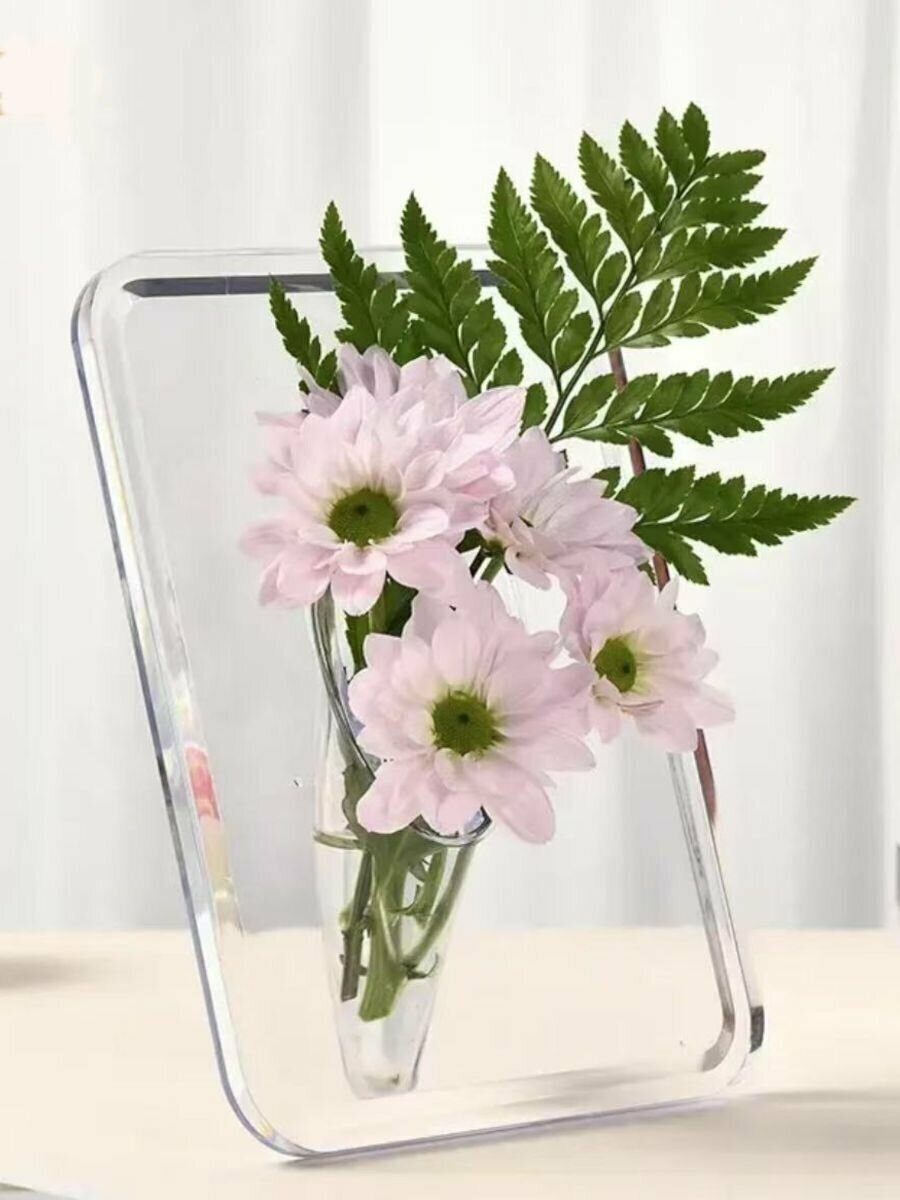 Рамка-ваза MoneySea, для гидропоники, акриловое стекло, 1 шт