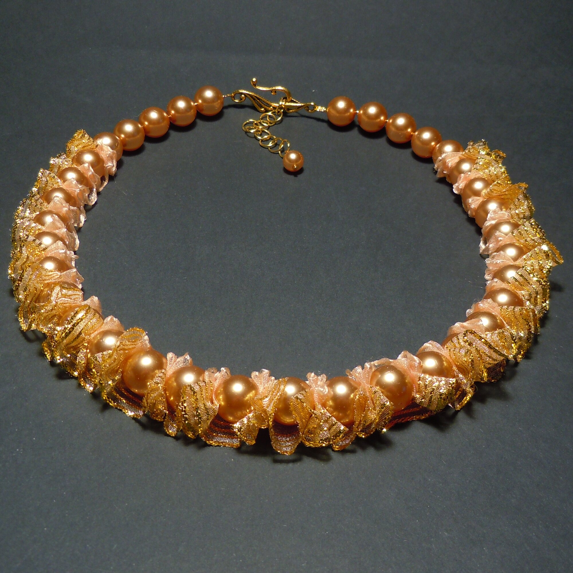 Колье, жемчуг имитация