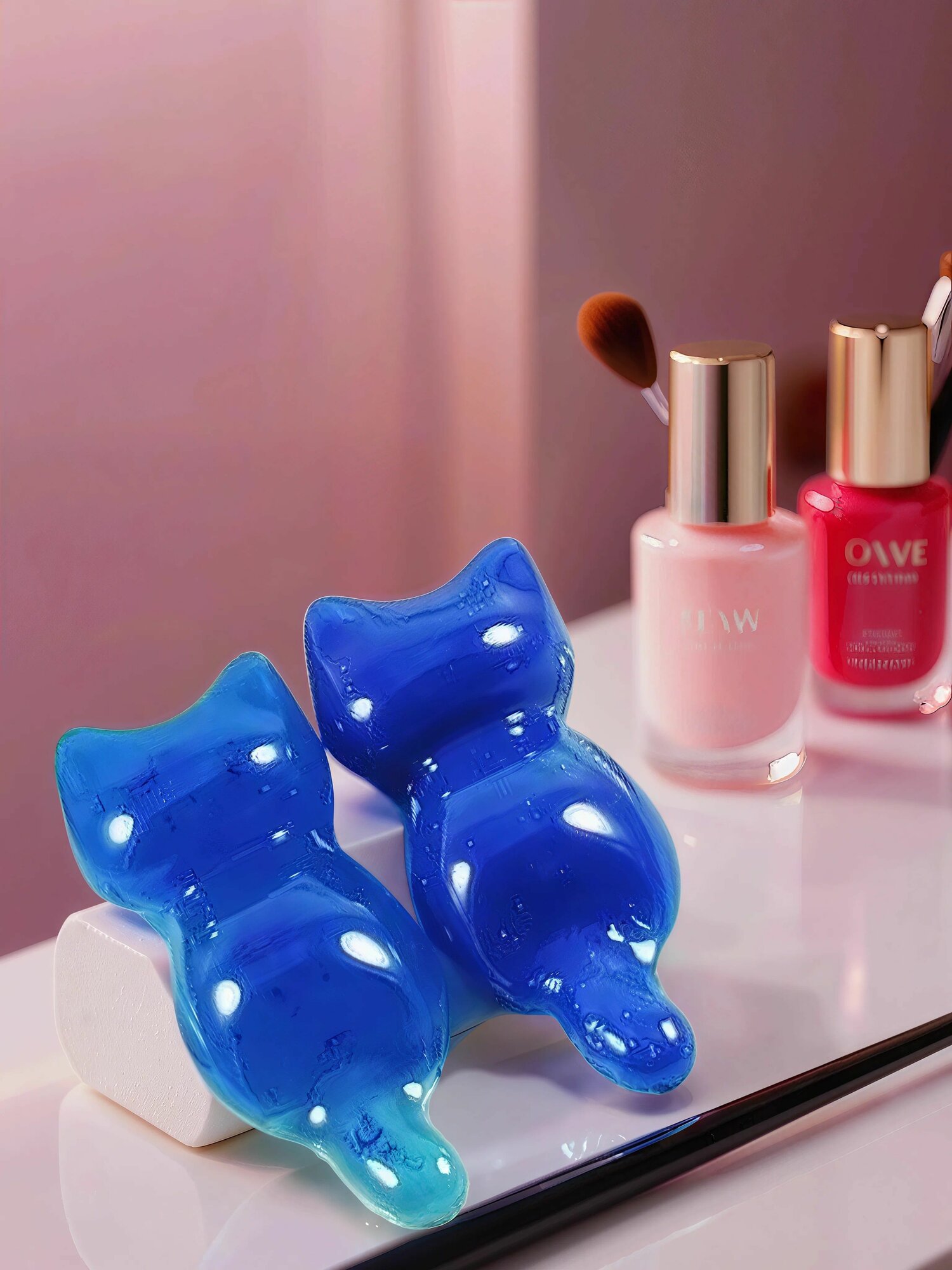 Подставка держатель кистей из смолы удобный и стильный аксессуар для маникюра и рисования