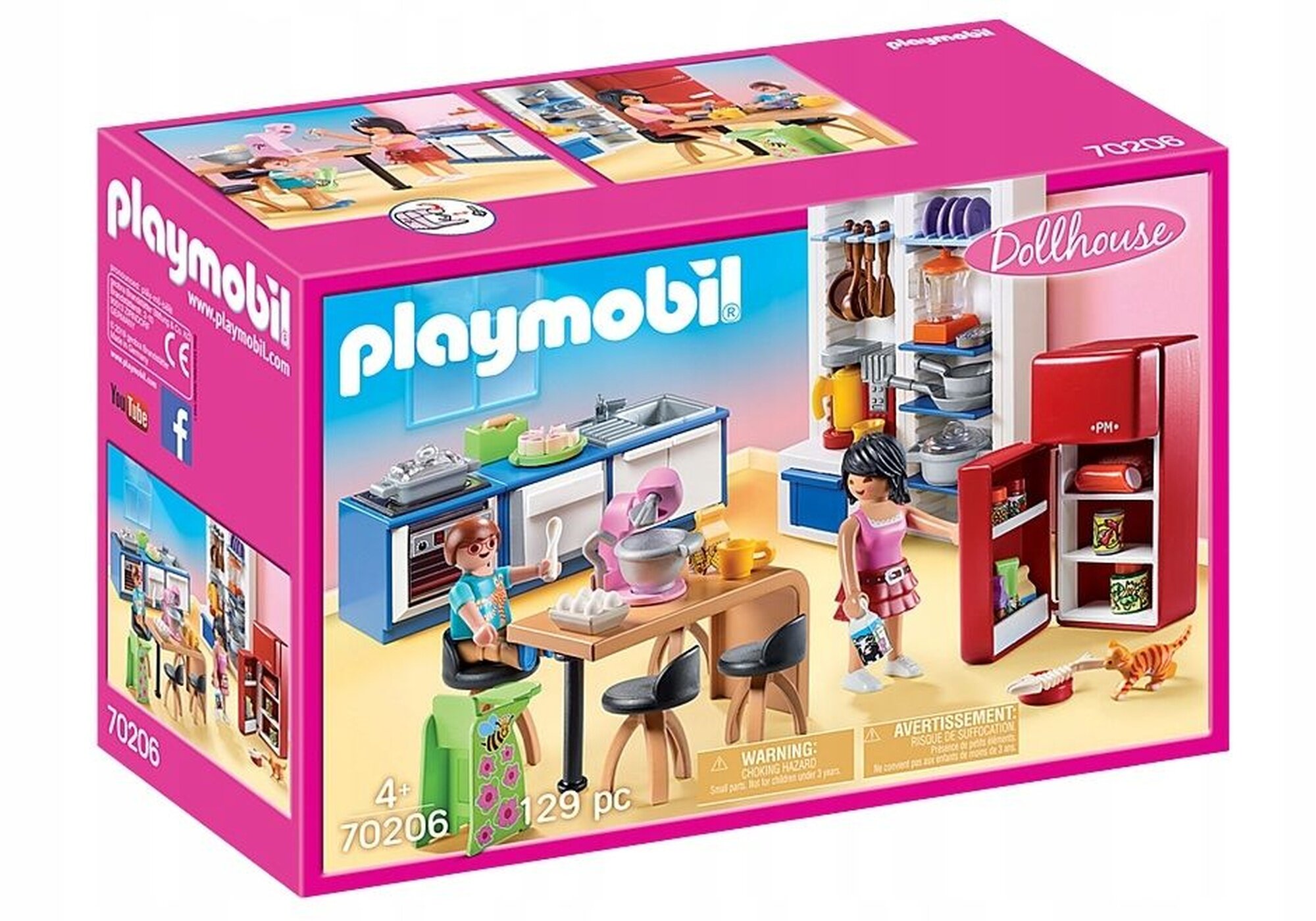 Конструктор Playmobil Dollhouse - Семейная кухня - Плеймобиль 70206