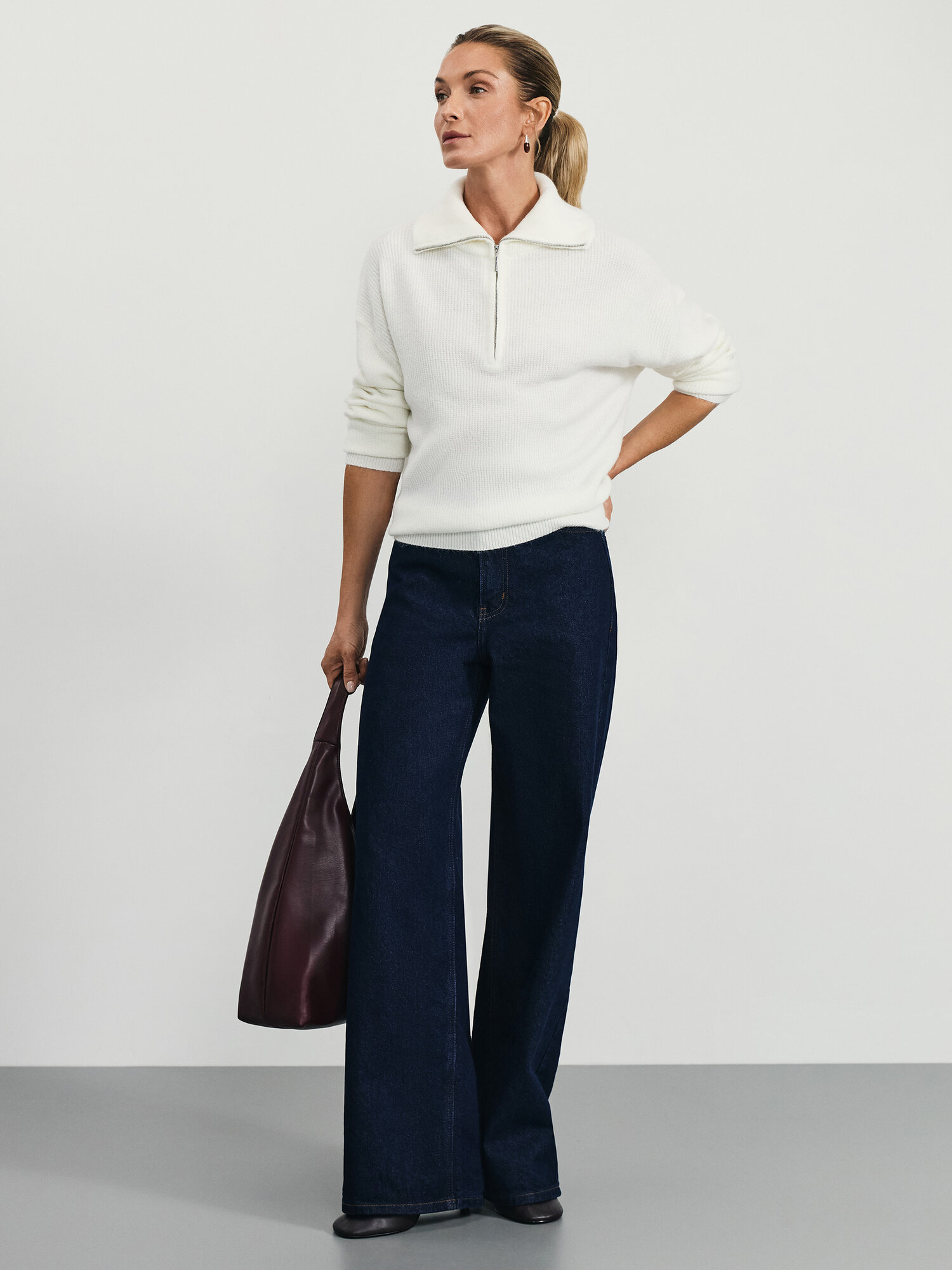 Джинсы широкие wide leg 