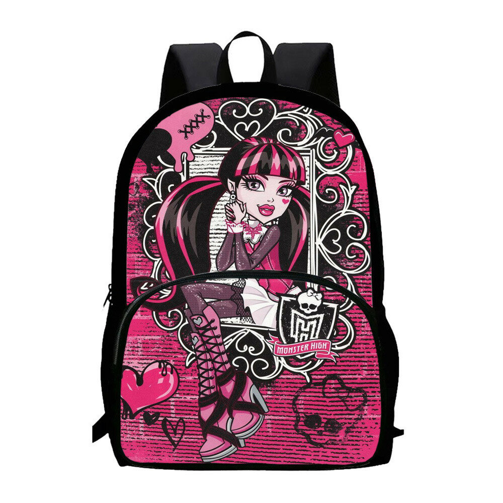 Monster high dualshoulder рюкзак с большим отделением для детей и городским минималистичным дизайном styleg